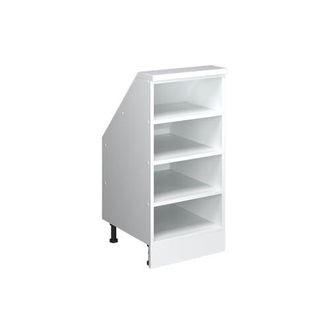 Vicco Meuble de Rangement sous Pente Rion, Blanc, 40x81.6cm avec 4 Compartiments