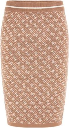 Guess Femme, Jupes, Beige, Taille: 38 FR Chic Urbain Élégant Jupe