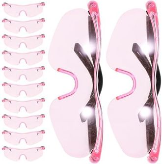Cabilock 12 Pi&egrave;ces Lunettes de Protection pour Gar&ccedil;on Fille Rose Lunettes de S&eacute;curit&eacute; Anti-impact et Confortables Protection Oculaire pour Jeux Cs Laboratoire 