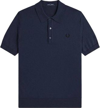 Fred Perry Herren Strickpoloshirt aus Baumwolle COTTON KNITTED SHIRT