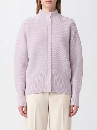SA SU PHI Cardigan en pur cachemire avec col montant et fermeture dissimul&eacute;e