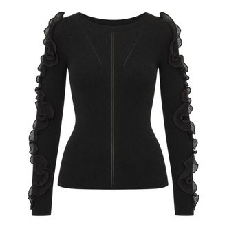 Liu Jo Maille col rond - Femme - Pulls - Noir - Taille: 38 FR