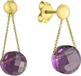 Celesta Gold Ohrring 375/- Gelbgold Amethyst