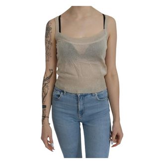 Byblos Spaghettitr&auml;ger-Top ohne &Auml;rmel - - Tops - Damen - Beige - XL