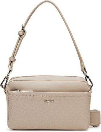 Calvin Klein Damen Ck MST Ap Dbl STRPS Lv04f3080g Crossover, Einheitsgr&ouml;&szlig;e, Braun (Chateau), One Size