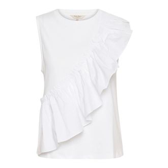 Part Two Haut Blanc avec Volant JulievePW - Femme - Tops - Blanc - Taille: 42 FR