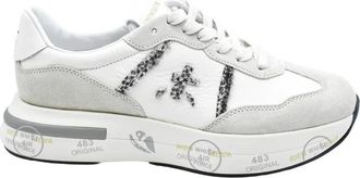 Premiata Low-Top Sneaker - White Low-Top Sneakers With Sole - Gr. 36 (EU) - in Wei&szlig; - f&uuml;r Damen