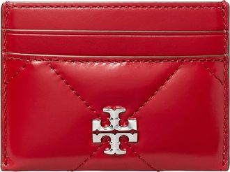 Tory Burch Tory Burch Portemonnaie - Kira Diamond Quilt Card Case - Gr. unisize - in Rot - f&uuml;r Damen