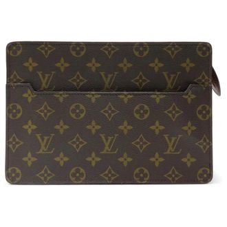 Louis Vuitton Clutches - VINTAGE LOUIS VUITTON TOILETTENETZ 26 MONOGRAMM CL - Gr. unisize - in Braun - f&uuml;r Damen