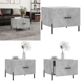 vidaXL Couchtisch Betongrau 50x50x40 cm Holzwerkstoff - Couchtisch - Wohnzimmerstil - Holzm&ouml;bel - Industriel Design - Betonoptik - Home & Living