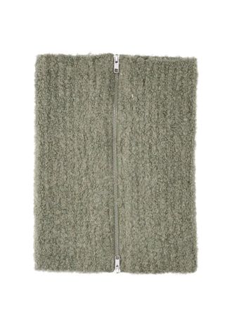 Maison Margiela Zip Neck Warmer In Wool Blend