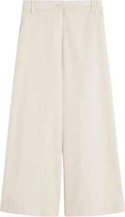 Max Mara Femme, Pantalons, Beige, Taille: 50 FR Tania Wide Pantalons