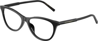 Dolce & Gabbana Femme, Accessoires, Noir, Taille: 55 MM Dg3443 Eyeglasses