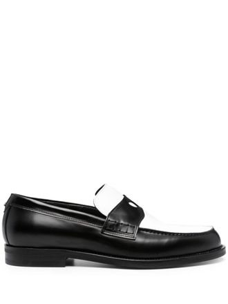 GCDS mocassins Wirdo &agrave; design bicolore - Blanc