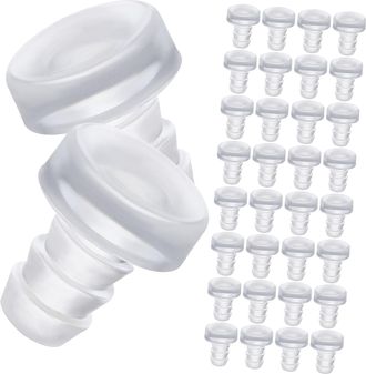 DOITOOL ELAYARD 200 Stück Transparente PVC Anschlagdämpfer Möbelpuffer Elastische Anti kollisions Stopper für Schranktüren Schubladen und Tische Geräuschreduz