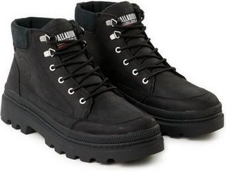 Palladium Ledern leistungsstarke Huget -Boottines - Schwarz
