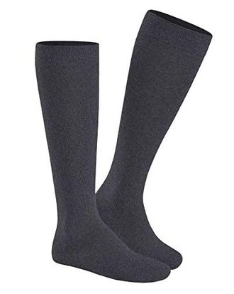 Hudson Relax Cotton Chaussettes Montantes, Gris chiné 0550, 41/42 FR Homme