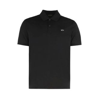 Paul & Shark Homme, Tops, Noir, Taille: 3XL Polo en coton piqu&eacute;