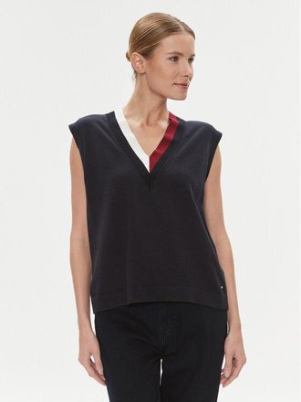 Tommy Hilfiger Pullover WW0WW40123 Dunkelblau Relaxed Fit