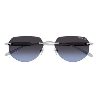 Montblanc Mb0525S Sonnenbrille - - Accessories - Herren - Grau - 55 MM