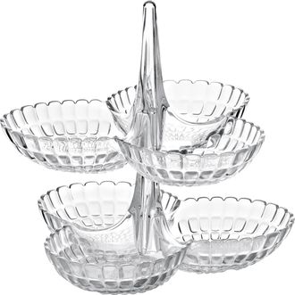 Guzzini Tiffany, Vorspeisenteller - Transparent, 27 x 25 x h25,5 cm - 19920100