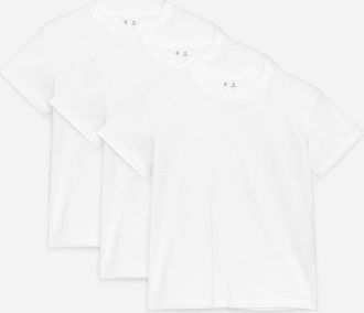 Arket T-Shirt Mit Rundhalsausschnitt 3er-Pack -Weiß