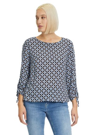 Cartoon Damen 8925/7086 Bluse, blau/blau, 34