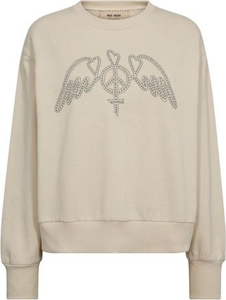 Mos Mosh MOS Mosh, Femme, Sweatshirts et sweats &agrave; capuche, Beige, Taille: 38 FR MMJaylin O-Ls SweaT-shirt