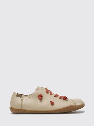 Camper Slip-on-Sneaker Twins aus Leder mit elastischen Schn&uuml;rsenkeln
