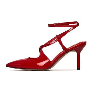 Cesare Gaspari Patent Strappy Heels - Red - - Shoes - Damen - Rot - 41 EU