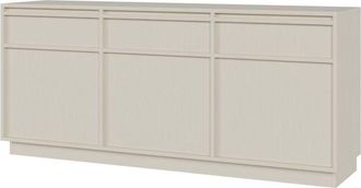 Selsey Selsey EVO - Buffet 3 portes avec 3 tiroirs - 154 cm - beige