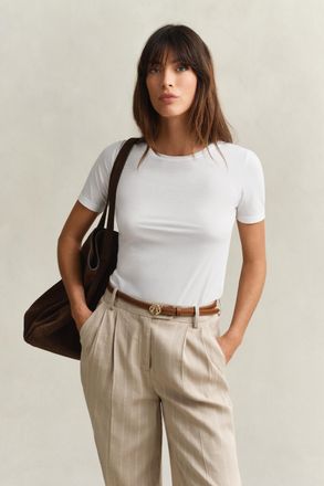 GANT Damen T-Shirt aus Baumwolle (XXXL) Wei&szlig;