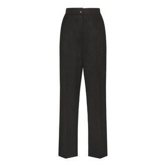 Elena Miro Femme, Pantalons, Gris, Taille: 54 FR Pantalon en tissu fluide