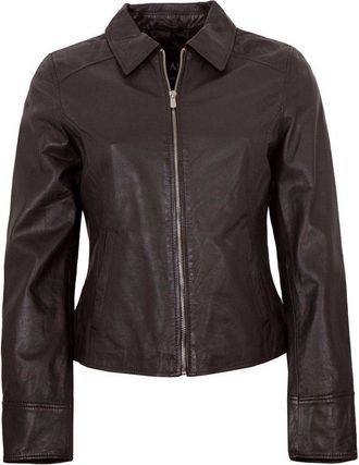 Jilani Lederjacke Elodi Jilani - Damen Lederjacke Lammnappa choco