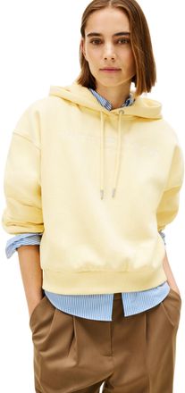 Tommy Hilfiger Damen Corp Logo Mdrn Hoodie Ww0Ww47832 Kapuzenpullover, Yellow (Zesty Yellow), M