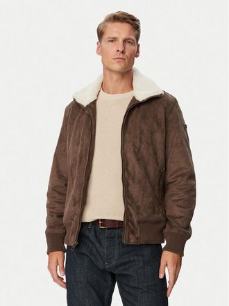 Guess Kunstfellmantel M6BL41 K6733 Braun Regular Fit