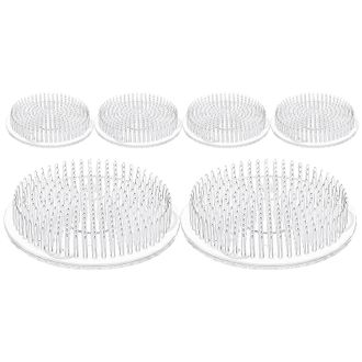 Supvox 6st&uuml;cke Blumenstecknadelhalter Runder Blumenfrosch Mit Saugnapf F&uuml;r Vasenarrangements Blumenstecknadelhalter Transparent F&uuml;r Blumenarrangements Und Pf