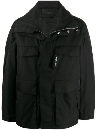 Givenchy Regenjacke mit Kapuze - Schwarz