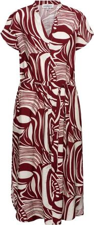&Co Woman Doorknoop Longdress - - Dresses - Damen - Rot - XS