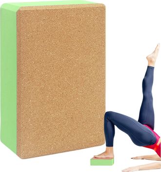 Generico Ineinandergreifender Yoga-Block aus EVA-Kork - Griff mit hoher Dichte, rutschfester &Uuml;bungsblock f&uuml;r Yoga und Stretching, leichtes und tragbares Outdoo