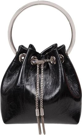 Jimmy Choo London Beuteltaschen - Black Bon Bon Tzz Patent Leather Bag - Gr. unisize - in Schwarz - f&uuml;r Damen