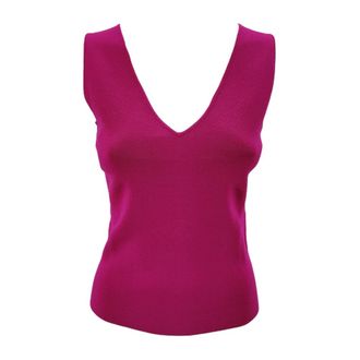 P.A.R.O.S.H. Fuchsia &Auml;rmelloses Top - - Tops - Damen - Lila - M