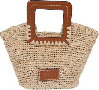 Staud Staud, Femme, Sacs, Beige, Taille: ONE Size Sac Seau Mini en Rafia