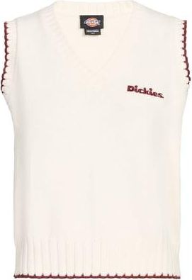 Dickies ärmellose Stickpullover - Weiß