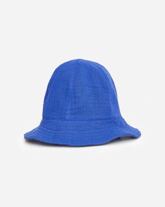 Arket Sonnenhut Aus Baumwoll-Musselin -Blau