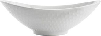 Quid Gastro Schale aus Porzellan, 21,5 x 12,5 x 7 cm, Weiß