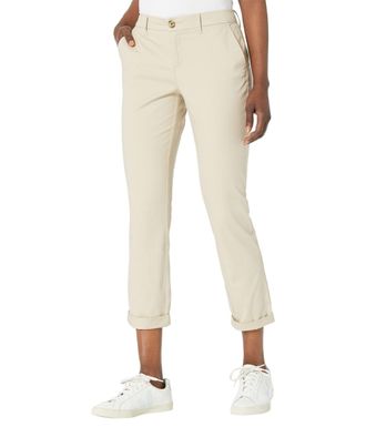 Tommy Hilfiger Damen Hampton Chinohose mit Lockerer Passform (Standard und Übergröße) Lässige Hose, Khaki, 50 Mehr