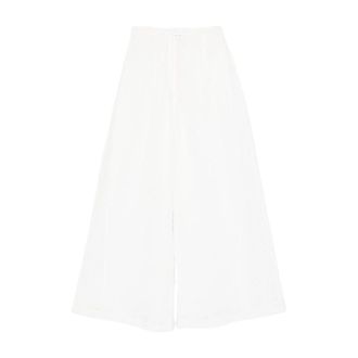 Forte_Forte Wide Hosen - - Trousers - Damen - Wei&szlig; - M