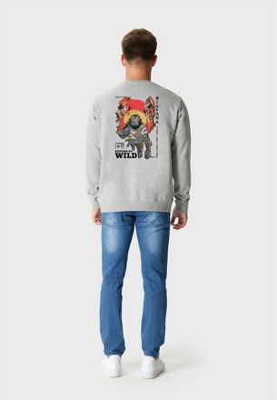 Oldskull Sweatshirt Wrldvibe Return to Wild Graphic mit coolem R&uuml;ckenprint