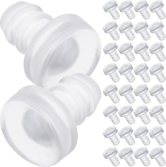 SOLUSTRE Ciieeo 200 St&uuml;ck Transparente PVC Anschlagd&auml;mpfer Mit Schraubanschluss Antikollisions Sto&szlig;f&auml;nger F&uuml;r Schrankt&uuml;ren Schubladen Tischplatten M&ouml;bel Puffer